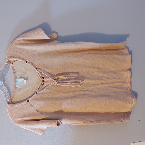 Sunday | Tops | Sunday Tie Front Short Sleeve Top | Poshmark